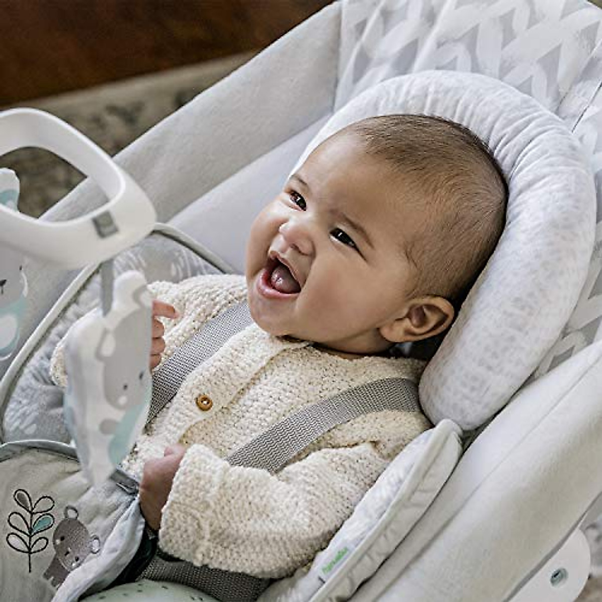 Ingenuity All Comfy Head & Body Support Cushion for Car Seats, Strollers, & Bouncers - Mist