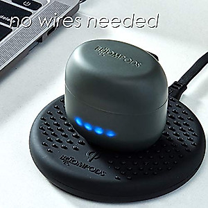 BoomPods BOOMBUDS XR+ Bluetooth Wireless Earbuds - Sweatproof, Waterproof with IPX7 Rating - Great Sound for Your Workouts, Working in The Office, Running and Other Sports - Wireless Charging