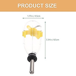 POPETPOP 4Pcs Hamster Water Bottles- Hanging Water Dispenser Small Animal Drinking Bottle for Hamsters, Mice, Rats ( 60ML )