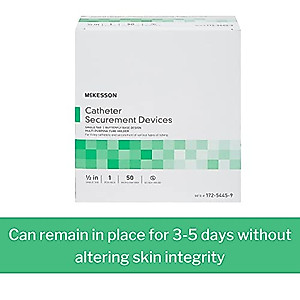McKesson Catheter Securement Device, Single Tab, Butterfly Base, Multi-Purpose Tube Holder, 50 Count