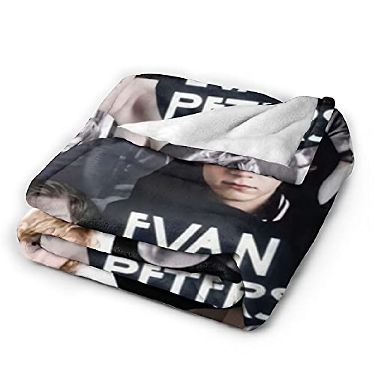 Blanket Evan Peters Soft Warm Fluffy Lightweight Blanket for Throws Blankets All Season for Bedroom Living Room (50"x40")