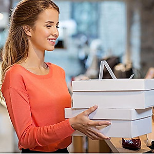 Jetec Acrylic Clear Shoe Display Stand Shoe Display Rack Holder Acrylic Display Stands Shoe Store Display Stands for Women's Sandal, Sports Shoes (24 Pieces)