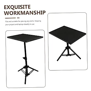 FUNOMOCYA Adjustable Projector Mount Floor Stand 55cm Tall Metal Laptop Tripod Shelf Holder for Home Business