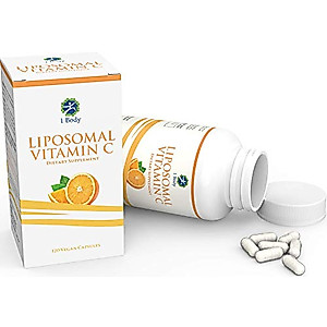 Liposomal Vitamin C Capsules 1200mg – Collagen Support, Powerful Antioxidant Boost, High Dose & High Absorption VIT C Ascorbic Acid Pills – 60 Servings – Easy to Swallow Capsules