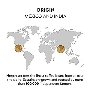 Nespresso Capsules OriginalLine, Capetown Lungo, Dark Roast Espresso Coffee Pods, 50-Count Espresso Pods, Brews 3.7oz