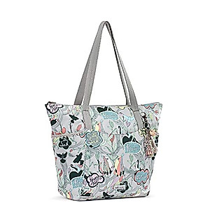 Sakroots Eco-Twill Tacoma Tote, Lt. Grey Peace Print