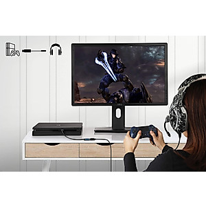 MillSO USB to 3.5mm Audio Jack Adapter, Sapphire Blue TRRS USB to AUX Audio Jack External Stereo Sound Card for Headphone, Speaker, PS4, PS5, PC, Laptop, Desktops - 1 Feet