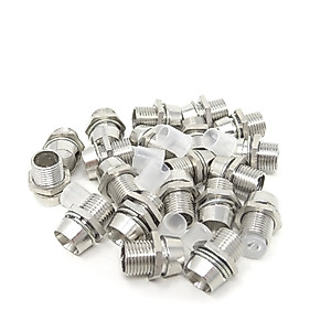 Honbay 20PCS 5mm Silver Color Light Emitting Diode LED Holder Mount Panel Display