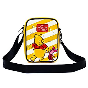 Disney Bag and Wallet Combo, Winnie the Pooh and Piglet Golden Yellow, Vegan Leather