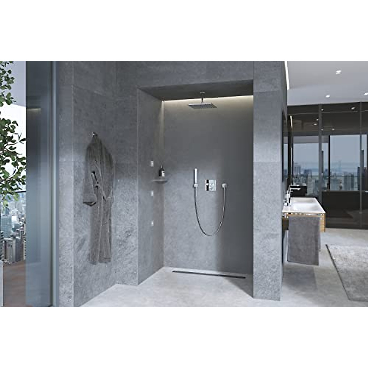 GROHE 27693000 Euphoria Cube Wall Mount Hand Shower Holder, StarLight Chrome