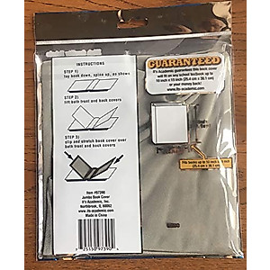 Jumbo Book Cover XXL ~Super Stretchy Premium Edition fits Books 10 x 15 (Gray)