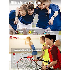 MgaoLo Kids Smart Watch for Boys Girls,Games Fitness Tracker with HR Sleep Monitor,Sport Activity Tracker with Pedometer Steps for Fitbit Calories Counter,DIY Watch Face Touchscreen (Green)