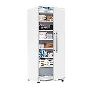 KoolMore KM-FMD20WH 21 Cu. ft. Commercial Reach-in Freezer in White Manual Defrost, Solid Door