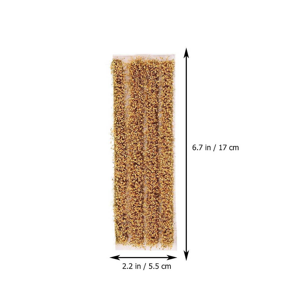 YARNOW 1 Set Static Grass Model Wheat Field Railway Artificial Grass Strip Miniature Grass Tuft Terrain Model for DIY Diorama Scenery