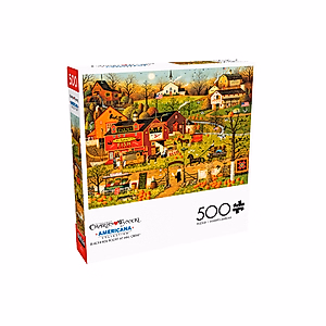 Buffalo Games - Charles Wysocki - Blackbirds Roost at Mill Creek - 500 Piece Jigsaw Puzzle for Adults -Challenging Puzzle Perfect for Game Nights - Finished Size is 21.25 x 15.00