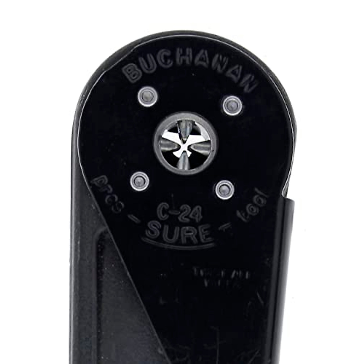 IDEAL INDUSTRIES INC. C24 Four-Way Crimp Tool – Spring Loaded, Fingertip Adjustment Wire Crimper for Two Connector Sizes
