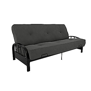 DHP Aiden Metal Futon Frame, Black Large