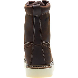 Wolverine Men's Loader 8" Soft Toe Wedge Work Boot, Brown, 10 M US