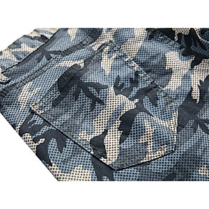 Camo Denim Jeans for Men Moto Biker Slim fit Stretch Jeans Camouflage Skinny Cargo Pants Military Army Combat Pants (Camouflage 1,34)