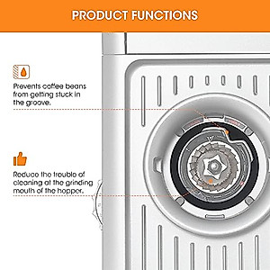 Aieve Single Dose Hopper Bellow & Upper Burr Rubber Seal Compatible with Breville Barista Espresso Machine