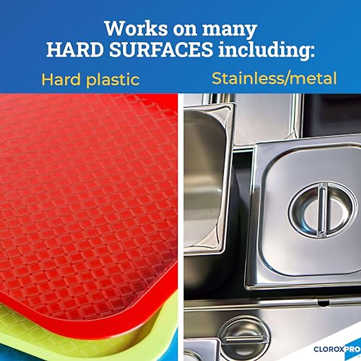 CloroxPro Anywhere Daily Disinfectant and Sanitizer, No-Rinse Food Contact Sanitizer, Refill, 128 Fluid Ounces