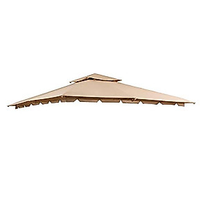 Garden Winds Replacement Canopy Top Cover and Netting Set for The Bali Gazebo - RipLock 350