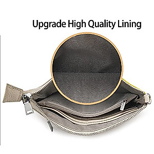 Lecxci Leather Crossbody Purses Clutch Phone Wallets with Card Slots for Women (Black)