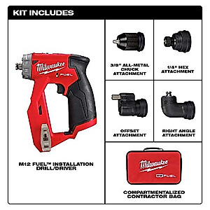 Milwaukee 2505-20 M12 FUEL Installation Drill/Driver (Tool-Only) (Renewed)