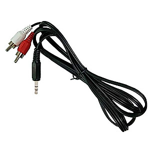 UpBright 3.5 mm to 2 RCA Stereo Cable Audio Cord Compatible with Bose Solo 5 TV Soundbar Sound Home Theatre Bar System Solo5 & Companion 15 20 QC2 QC15 2 II 3 Series III PC Speakers Multimedia Speaker