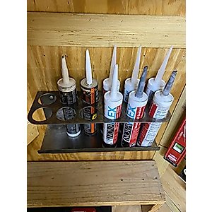 12 - 10 oz Caulk Tube Hanging Steel Organizer Holder