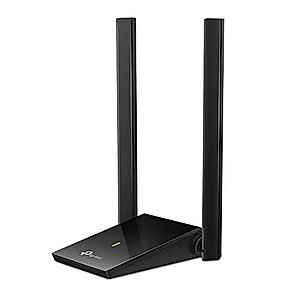 TP-Link USB WiFi Adapter, AC1300Mbps Dual Band 5dBi High Gain Antenna 2.4GHz/ 5GHz Wireless Network Adapter for Desktop PC (Archer T4U Plus)- Supports Windows 11/10/8.1/8/7, Mac OS 10.9-10.14