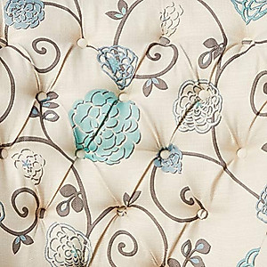 Christopher Knight Home Tafton Fabric Club Chair, White / Blue Floral