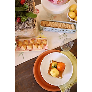 Mud Pie Strawberry Tray & Dip Set, Tray 4" X 13" | Cup 2" X 3 1/2" Dia | Spoon 5 1/2"