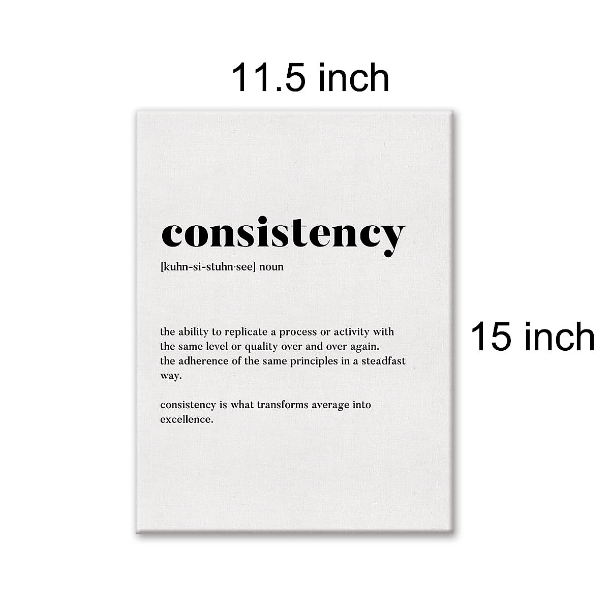 Consistency Definition the Ability to Replicate a Process Wall Art Poster Print Gift, Consistency Definition Painting Ready to Hang Home Decor (11.5" x 15")