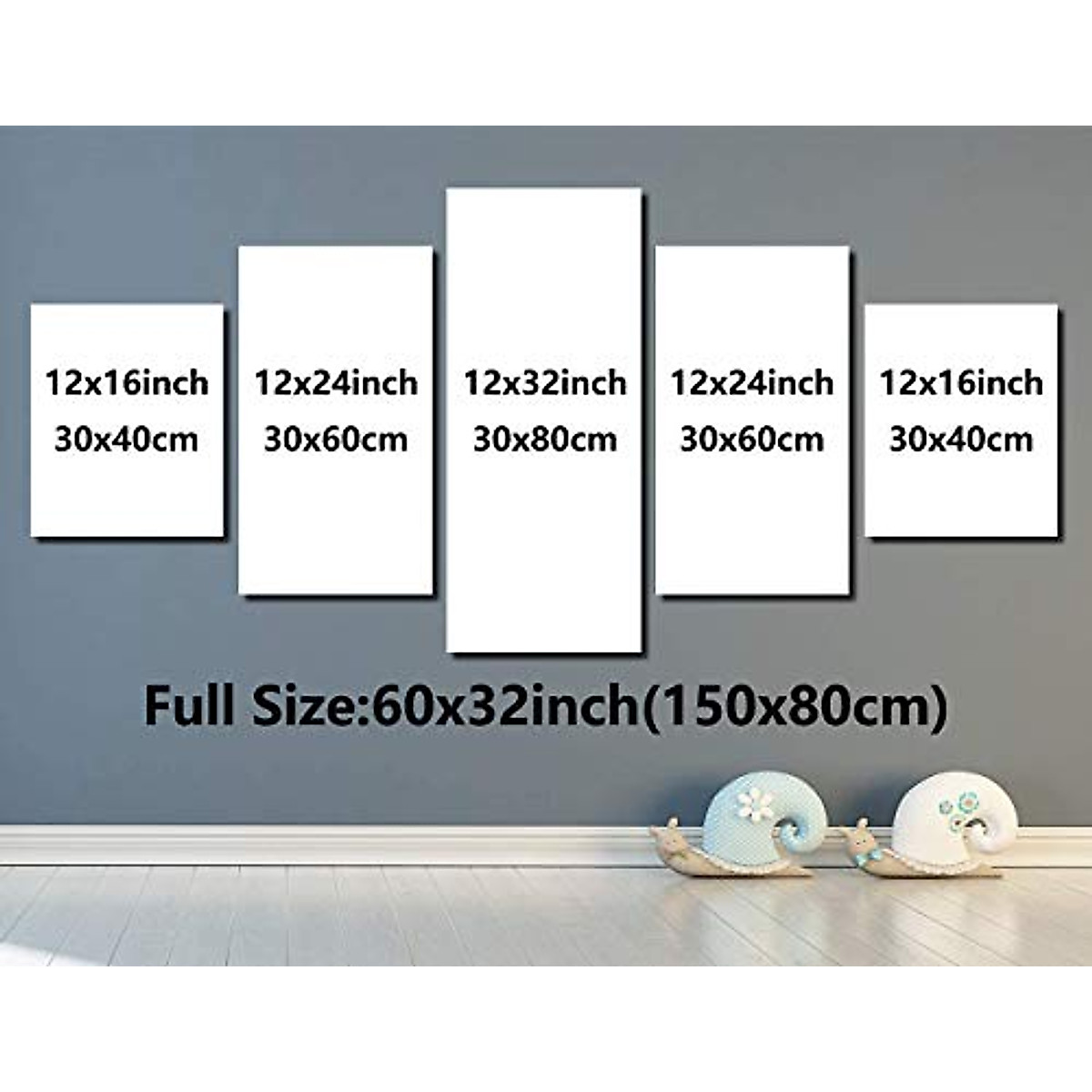 Cross on a Rock Wall Decor Religious Jesus Christ Spiritual Wall Art Picture Canvas Print Christian Poster Painting Framed Home Living Room Bedroom Decoration Ready to Hang(60''Wx32''H)