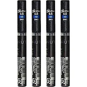 Uni Kuru Toga Pencil Lead - 0.5mm - Hb 20 Leads X 4 Packs