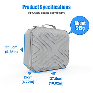 Newooh Carrying Travel Case Compatible for 2 VR Gaming Headset Shockproof Protective Carrying Case