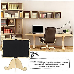 GRIRIW 20pcs Small Wooden Blackboard Desktop Office Decorations