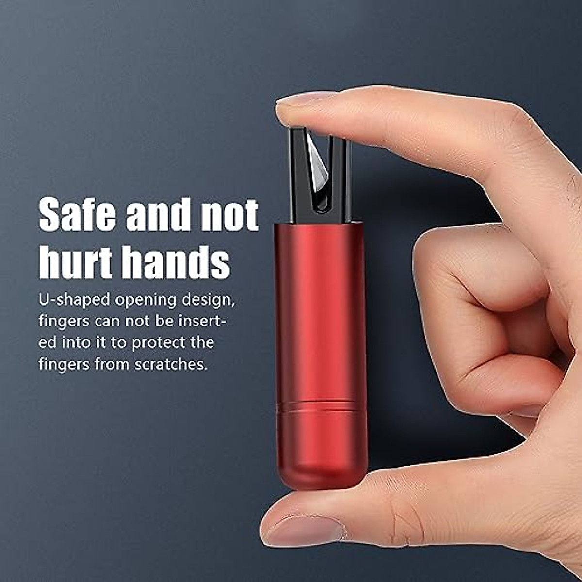 GKmow 1 PC Car Multi-Function Safety Hammer, Mini Emergency Window Breaker, Seat Belt Cutter Car Escape Tool, Universal Emergency Life Saver for Most Cars (Red)