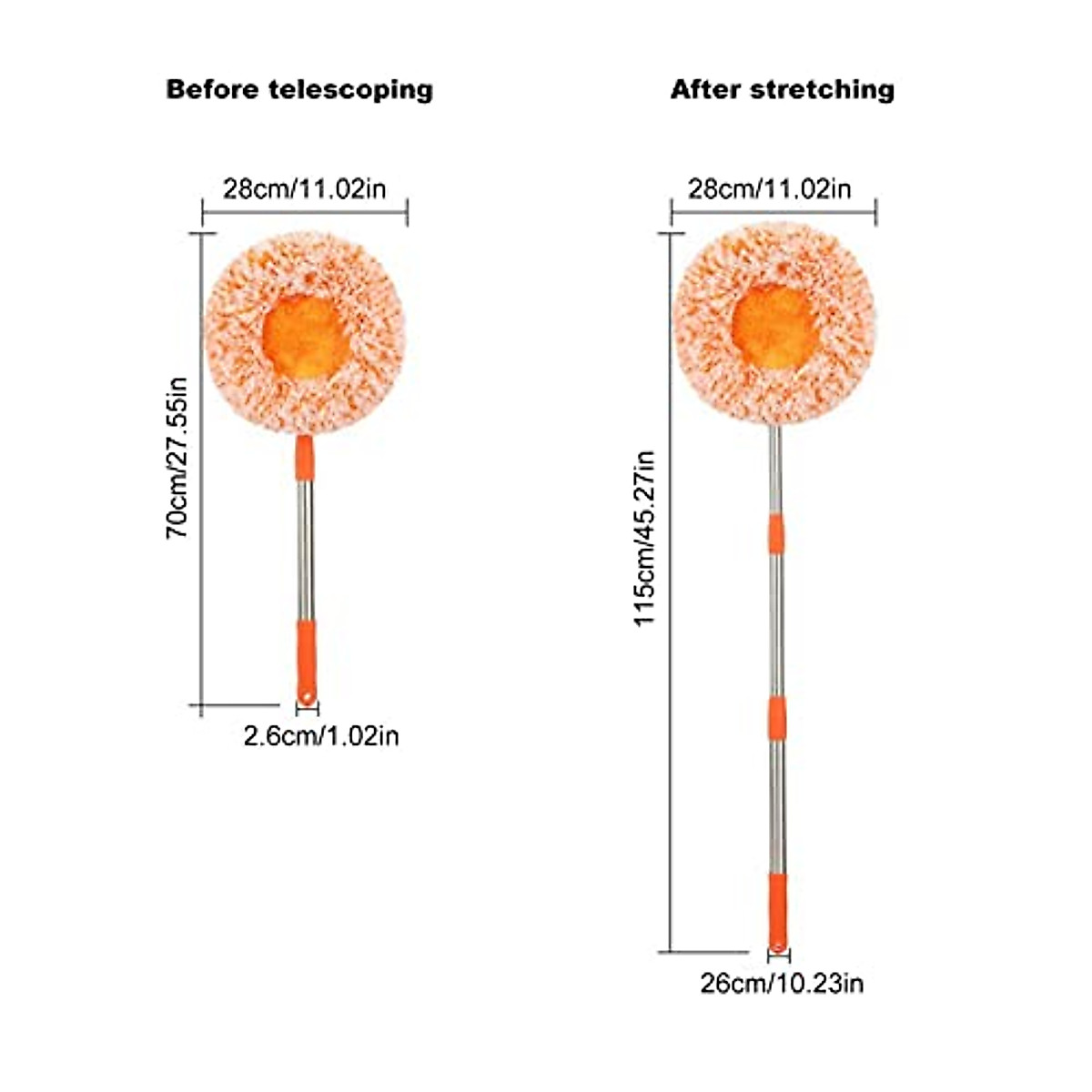 Mops for Floor Cleaning, 360 Degree Rotatable Adjustable Cleaning Mop, Extendable Wall Cleaner Mop,with Reusable Washable Mop Head, Wall Cleaning Mop for Wall Ceiling Floor