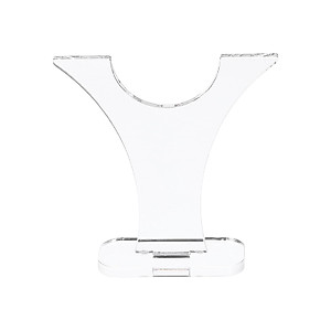 uxcell 4pcs Acrylic Light Saber Display Stand, 3.5 Inch Knife Sword Display Holder Rack Fixed Blade Knife Collection for Displaying Single Knife on the Desktop Home Decoration, Clear Base