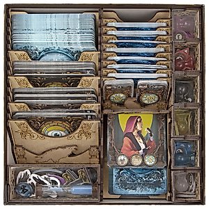 TowerRex Organizer for Mysterium board game, Mysterium Hidden Signs expansion, Mysterium Secrets And Lies expansion Box Insert