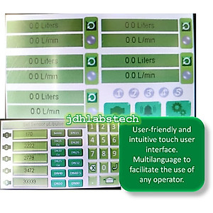 Flow Meter Liter/Gallon Counter Totalizer X5-5 Sensors 5 Alarms