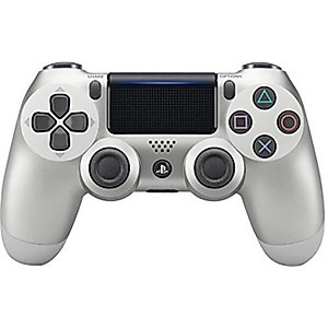 DualShock 4 Wireless Controller for PlayStation 4 - Silver [Discontinued] (Renewed)