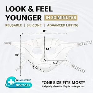 DOCTORCOS Silicone Skin Mask | Face Lifting Double Chin Reducer | V Line Lifting | Under Eye Mask | Forehead Wrinkles Treatment | Korean Skin Care