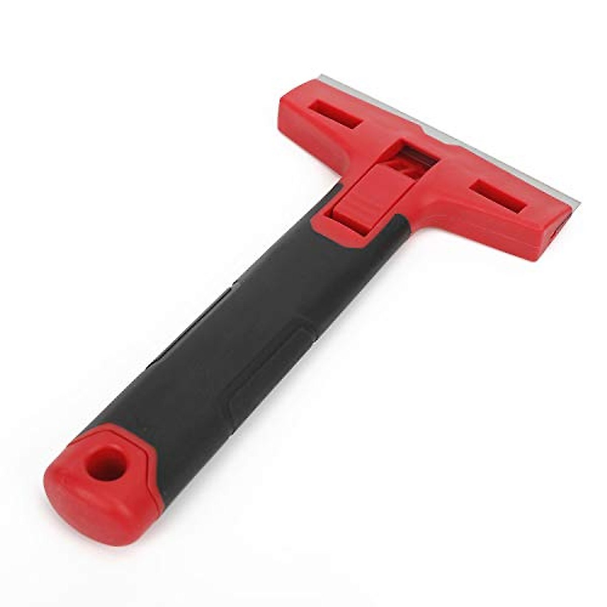 Hyper Tough 4-INCH GLASS & TILE SCRAPER + 3-BLADES Comfortable Non-Slip Handle