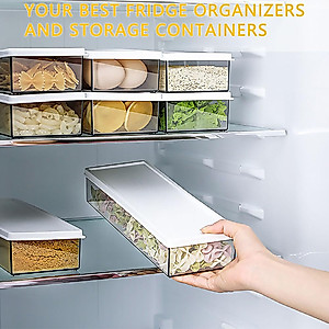 VEKALON Pasta Containers for Pantry - Set of 4 Pack Plastic Spaghetti Nooddle Organizer with 32pcs Labels and 1pcs Marker, Airtight Food Storage Containers with Lids