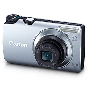 Canon Powershot A3300 IS 16 MP Digital Camera with 5x Optical Zoom (Silver)
