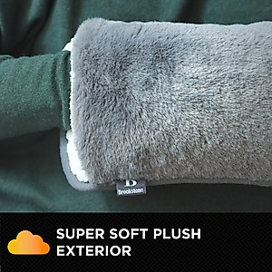 Brookstone Faux Fur Hand Warmer | Soothe Cold Hand Muff with Microwavable Gel Pack for Long Lasting Heat | Cozy Sherpa & Plush Lining for Ultimate Comfort | Hand Muffs for Women & Men | 100% polyester