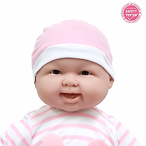 JC Toys ‘Lots to Cuddle Babies’ 20-Inch Pink Soft Body Baby Doll and Accessories Designed by Berenguer, Pink - caucasian